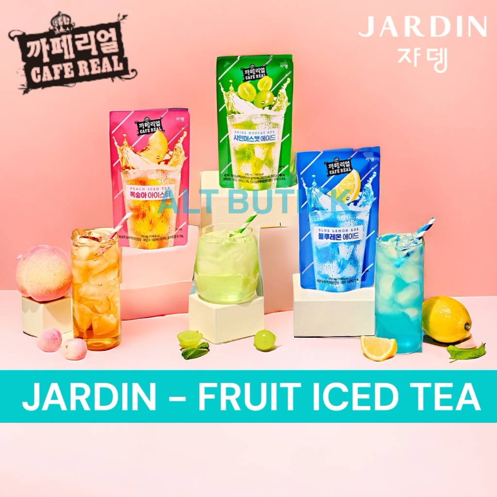 Jual JARDIN - CAFE REAL | ICED PEACH TEA - BLUE LEMON ADE - SHINE MUSCAT ADE | TEH INSTANT ...