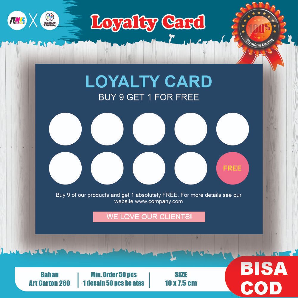 Jual Kartu loyalty custom, kartu member custom, cetak kartu member custom, kartu loyalty ...