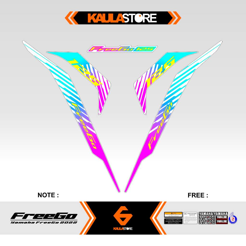 Jual STRIPING FREEGO / STICKER FREEGO MOTIF 5 / YAMAHA FREEGO / BINZ ...