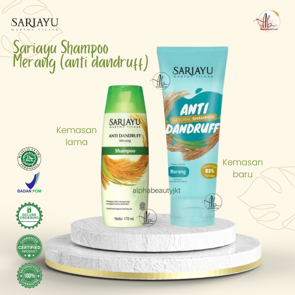 Jual SARIAYU SHAMPOO MERANG 170 ML NATURAL | Shopee Indonesia