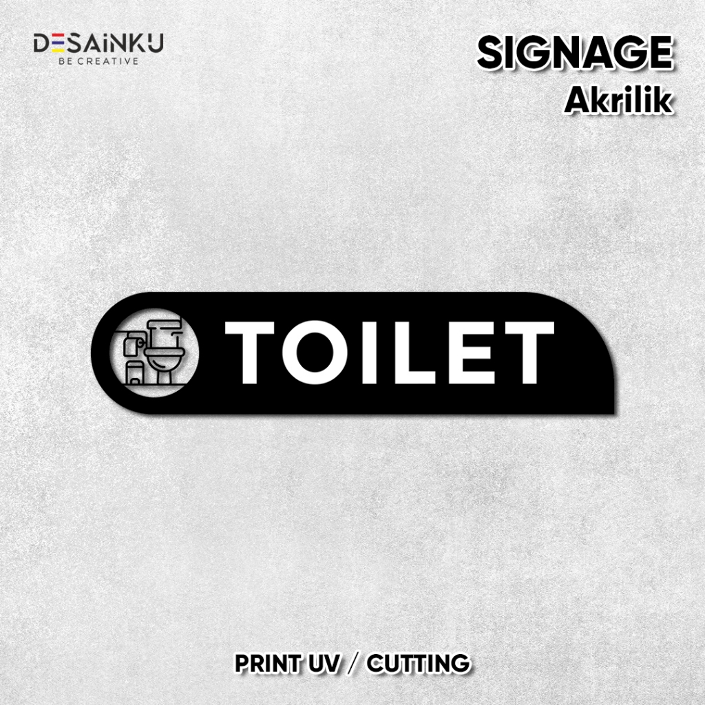 Jual Sign Akrilik Toilet UV Print / Signage Akrilik Toilet UV Print ...