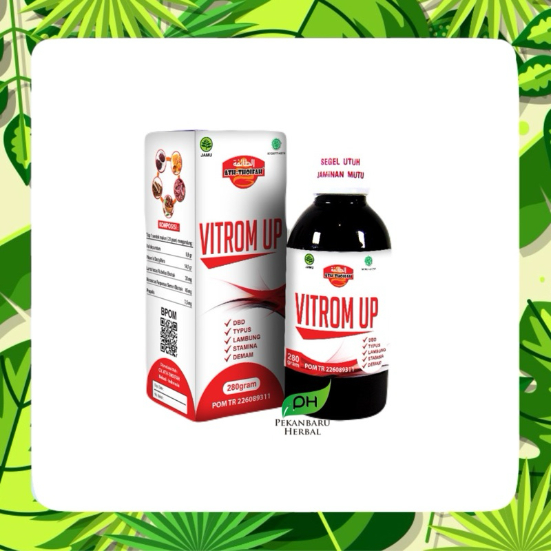 Jual Vitrom Up Ath Thoifah Tromboster Obat Herbal DBD Typus Vitamin ...