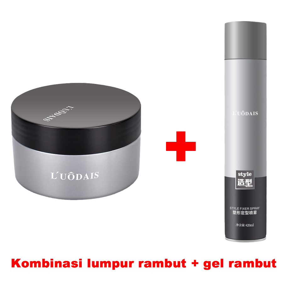Jual Gel Rambut Pria Gel Rambut Lumpur Rambut Lilin Rambut Pria: Tahan ...