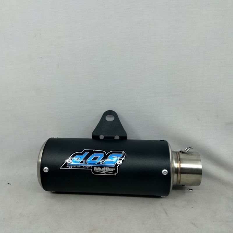 Jual Selencer Knalpot DOS GP1 Black Coating Inlet 50 silencer only ...