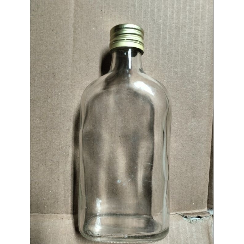 Jual BOTOL KACA 250ML baru, botol 250ml gepeng, botol gepeng 250ml baru ...