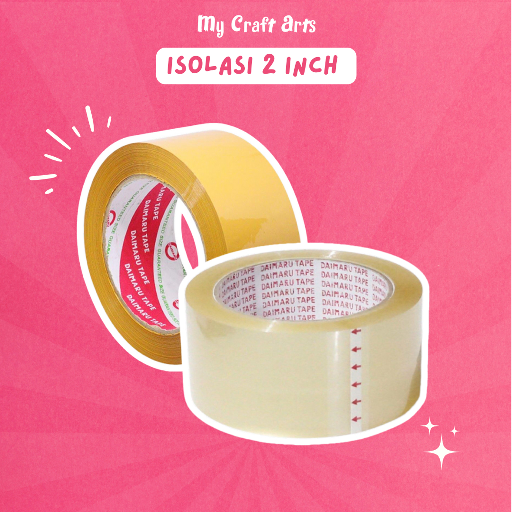 Jual Lakban Coklat & Bening 2 inch 90 yard | Shopee Indonesia