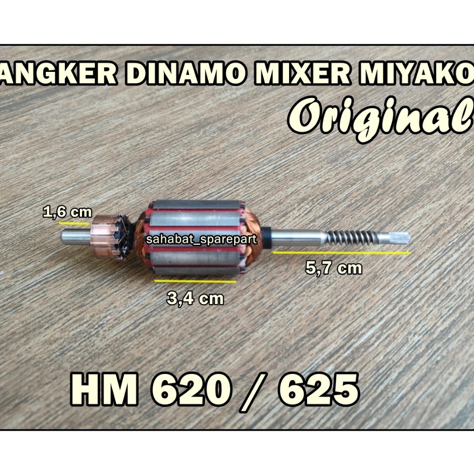 Jual NKq ANGKER AS ROTOR DINAMO MIXER MIYAKO HM 62 625 ORIGINAL ...
