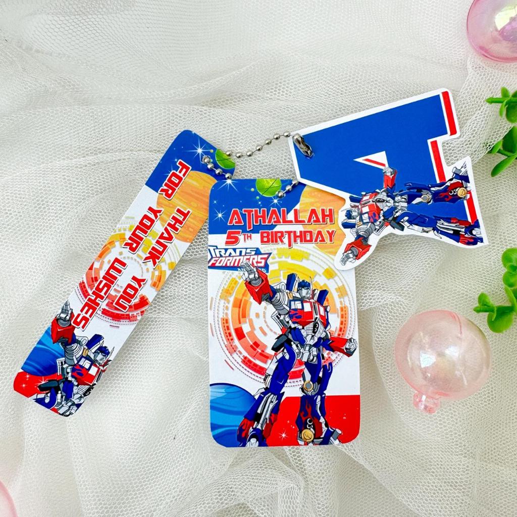 Jual Optimus Prime Transformer Space - Tag Card Birthday / Thanks Card ...