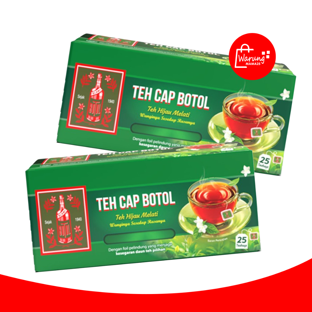 Jual Teh Celup Cap Botol Teh Hijau Melati | Shopee Indonesia