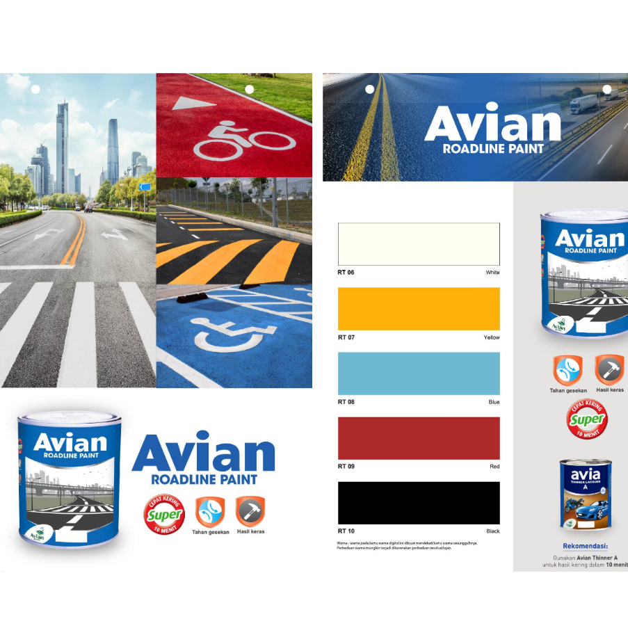 Jual CAT JALAN LAPANGAN 1KG JALAN MARKA PAVING TERAS OUTDOOR DLL Avian ...