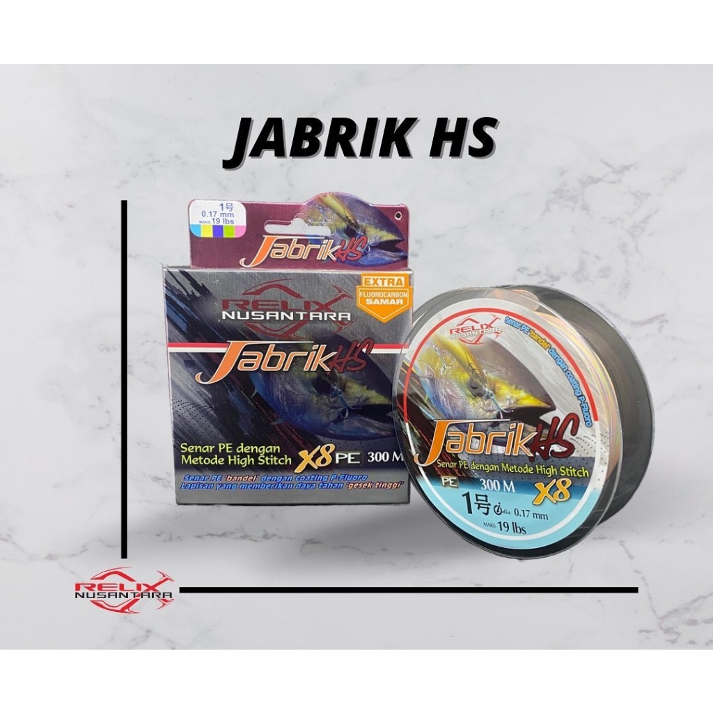 Jual Senar PE JABRIK HS X8 MULTICOLOR 300 400 500 Meter Relix Nusantara FREE LEADER | Shopee ...