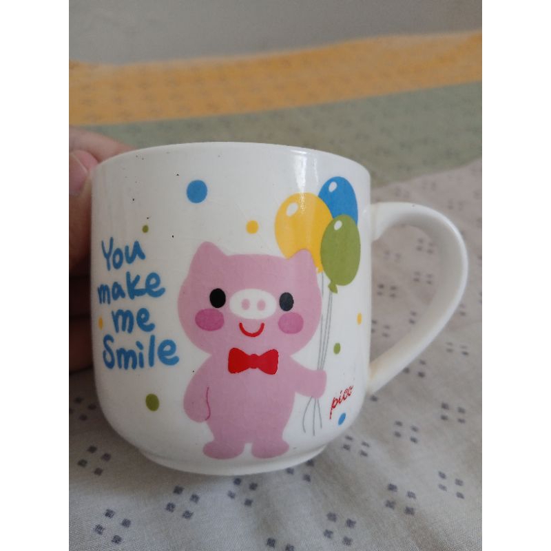 Jual GELAS MUG KERAMIK KECIL PIG ANAK MASIH BAGUS BEKAS | Shopee Indonesia