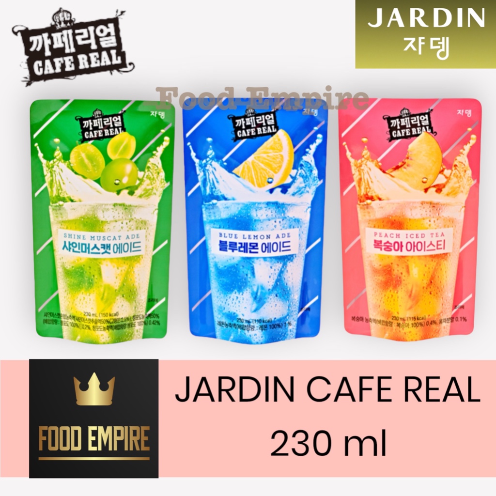 Jual JARDIN CAFE REAL | Peach Iced Tea | Blue Lemon Ade | Shine Muscat Ade | Shopee Indonesia