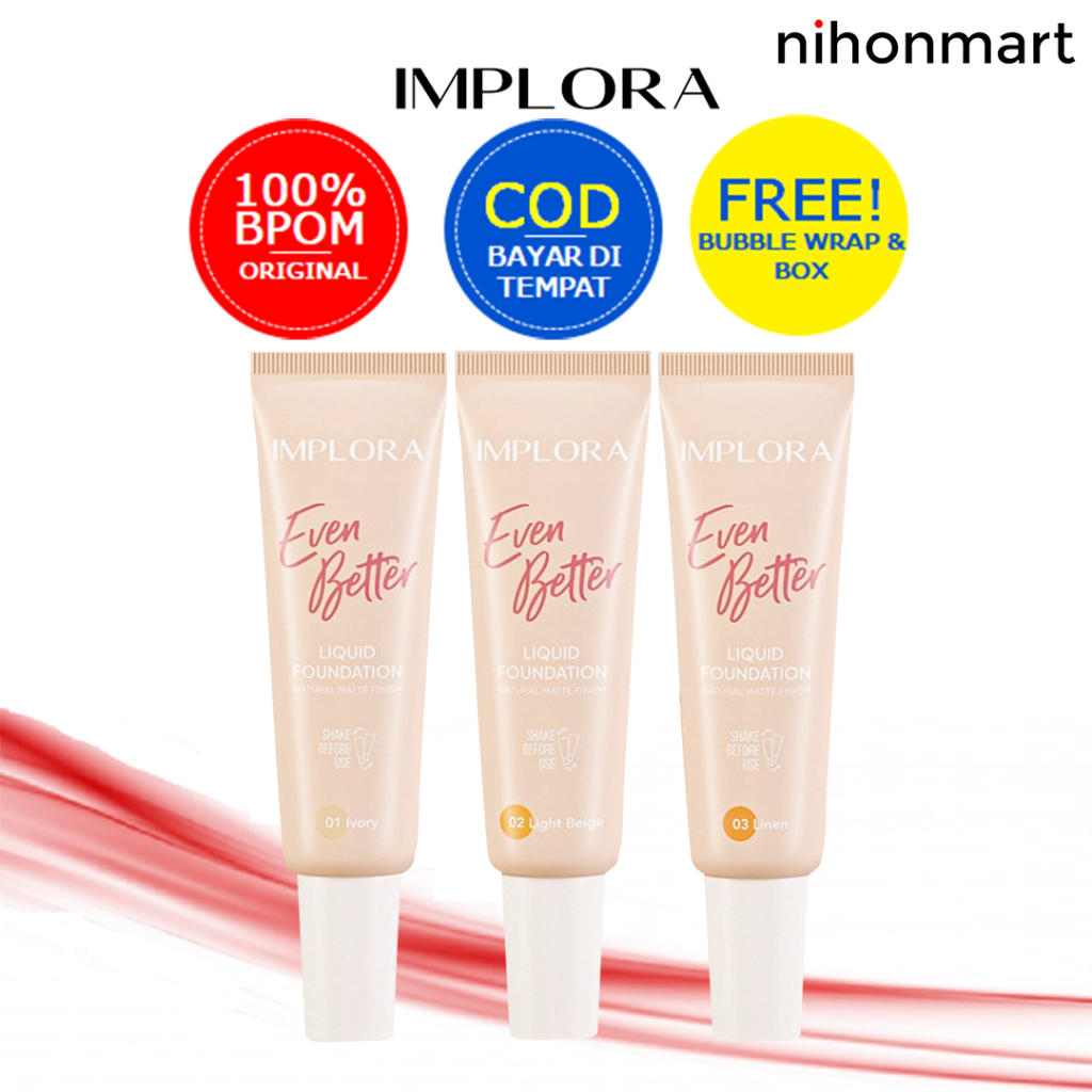 Jual Implora Even Better Liquid Foundation 25g | Shopee Indonesia