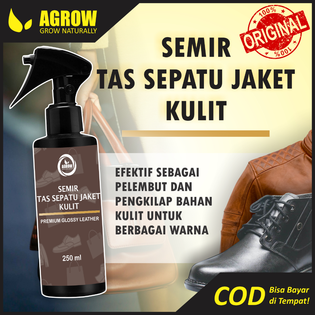 Jual Semir 250 ML Sepatu Tas Pembersih Jaket Kulit Asli Anti Jamur ...