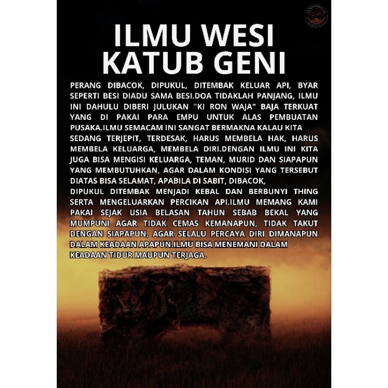 Jual ILMU WESI KATUB GENI | Shopee Indonesia