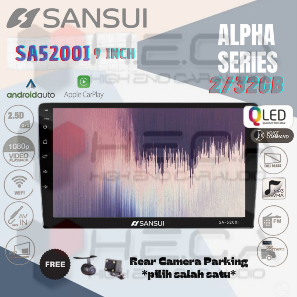 Jual SANSUI Alpha Series QLED 2/32 Android 9" SA-5200I Head Unit ...