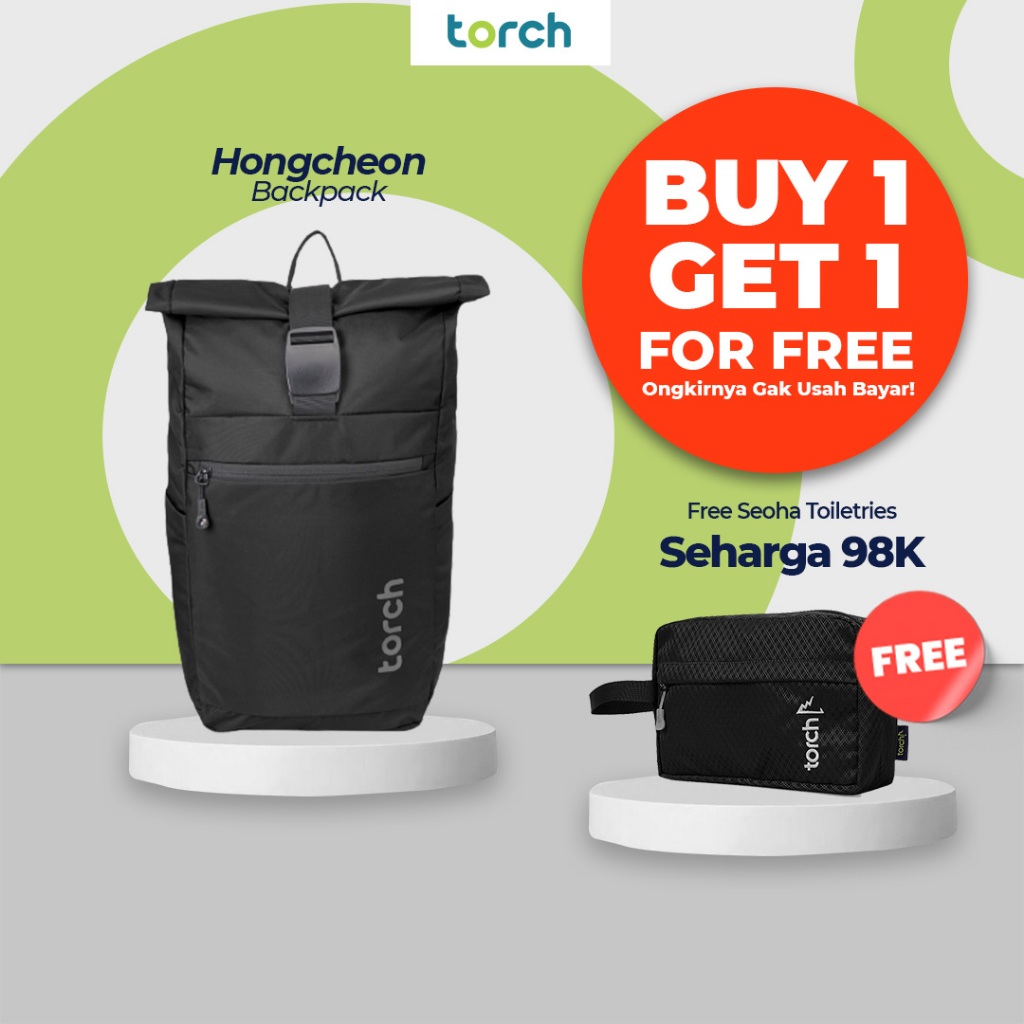 Jual TORCH Hongcheon Tas Ransel Punggung Sekolah Kerja Travelling ...