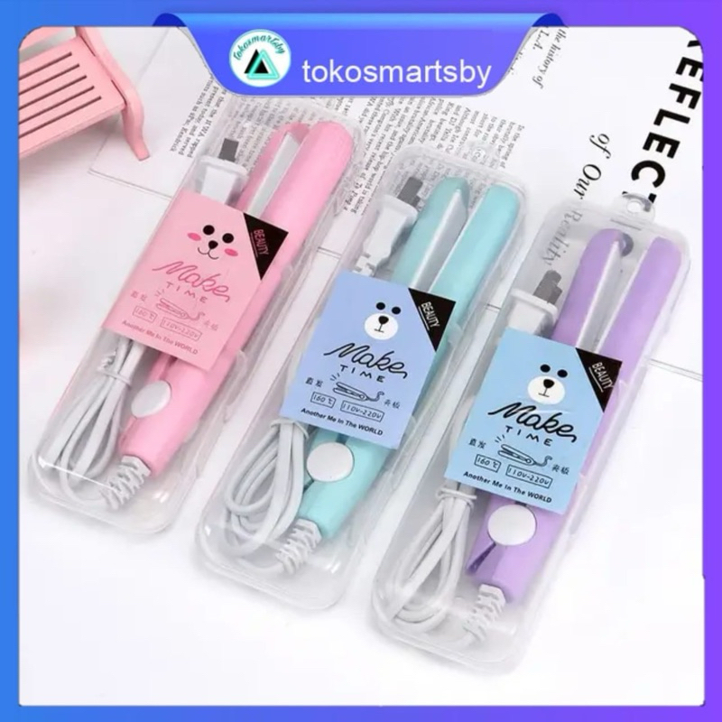 Jual Catok Rambut Mini 2 in 1 Bisa Lurus Dan Keriting Portable Colokan ...