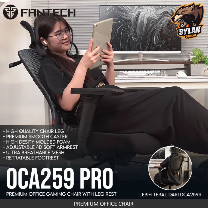 Jual Fantech OCA259 Pro Premium Office Chair | Shopee Indonesia