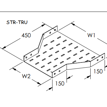 Jual Kabel Reducer Tray/Cable Tray Reducer 400x50 Elektro Plat 1.2 ...