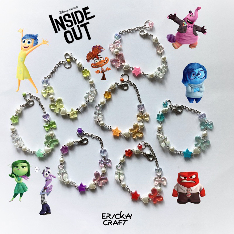 Jual GELANG INSIDE OUT FRIENDSHIP BRACELET JOY SADNESS SURPRISED ANGER ...