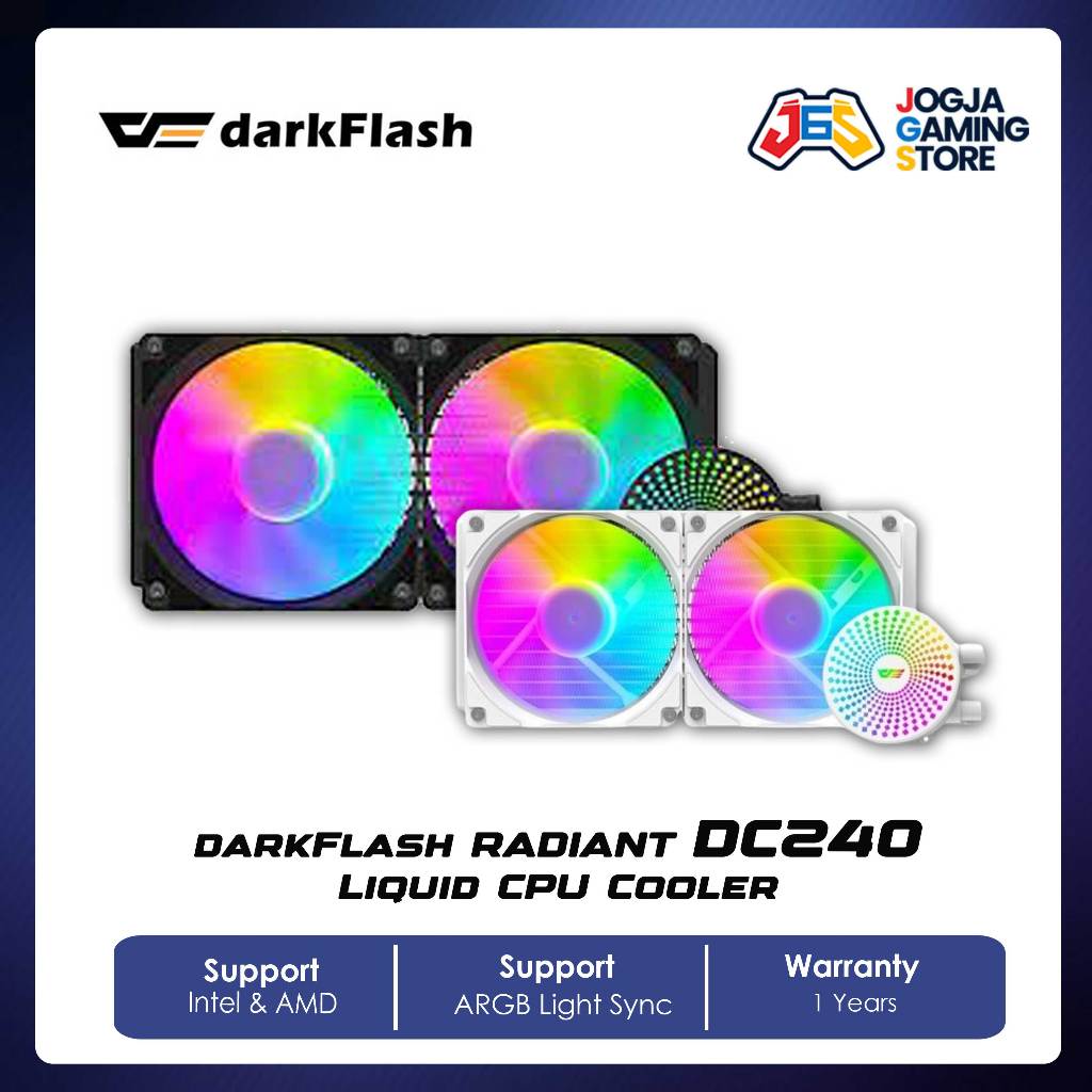 Jual darkFlash RADIANT DC 240 Liquid CPU Cooler [Support Intel & AMD ...