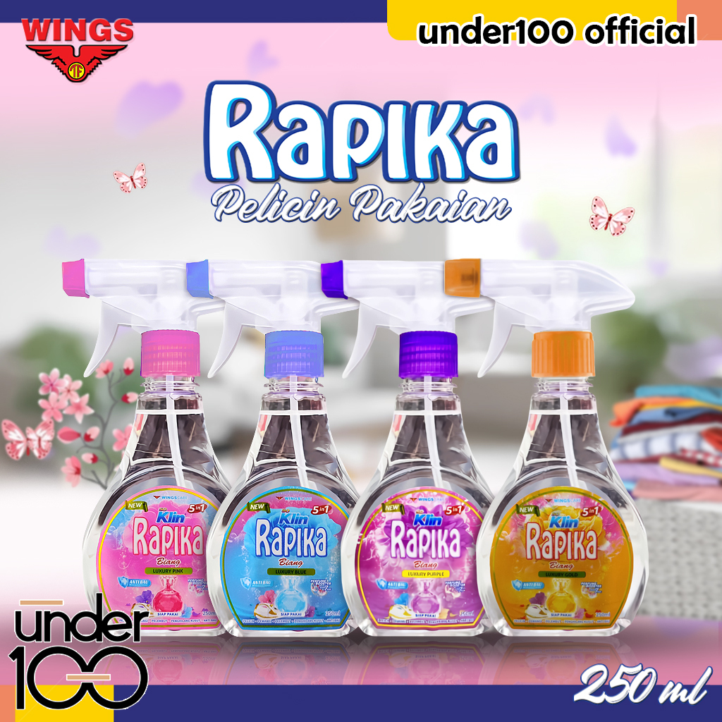 Jual Under100 So Klin Rapika Biang 5 In 1 Spray Pelicin Pakaian 250 ml ...