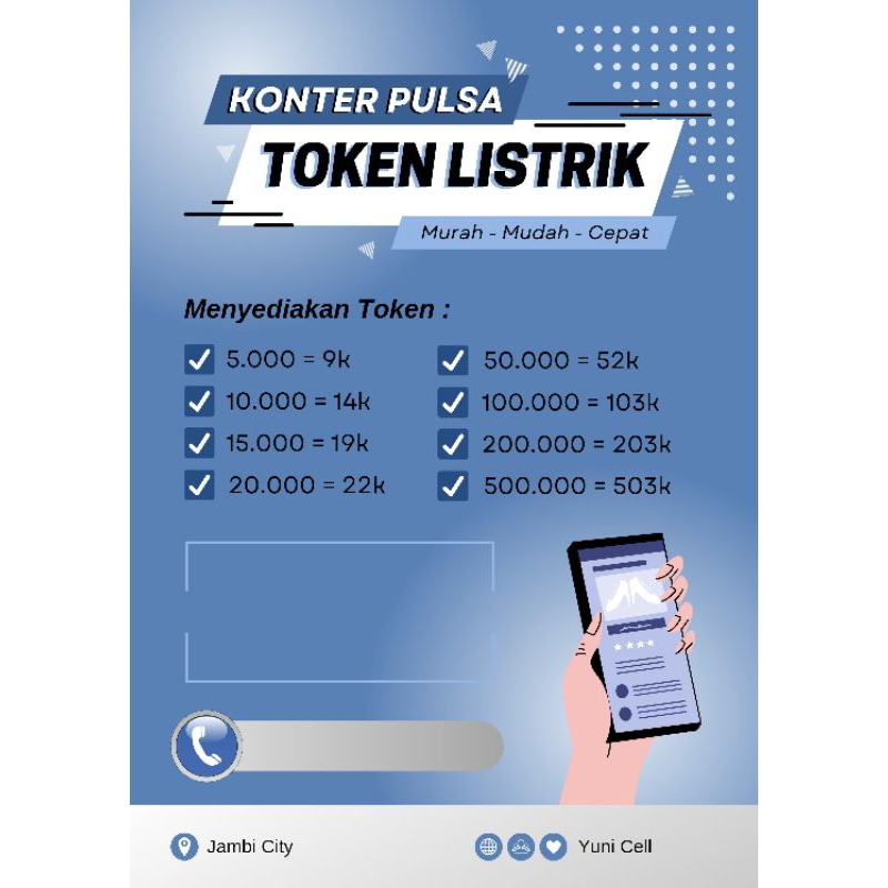 Jual Token Listrik Murahh, Pulsa Listrik Murahh | Shopee Indonesia