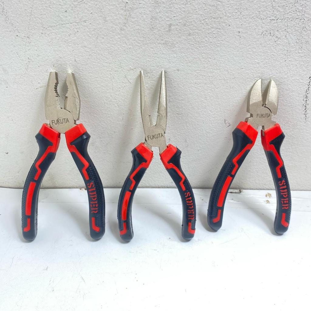 Jual TANG SET 3 PCS TANG KOMBINASI TANG POTONG TANG LANCIP 6 INCH TANG ...