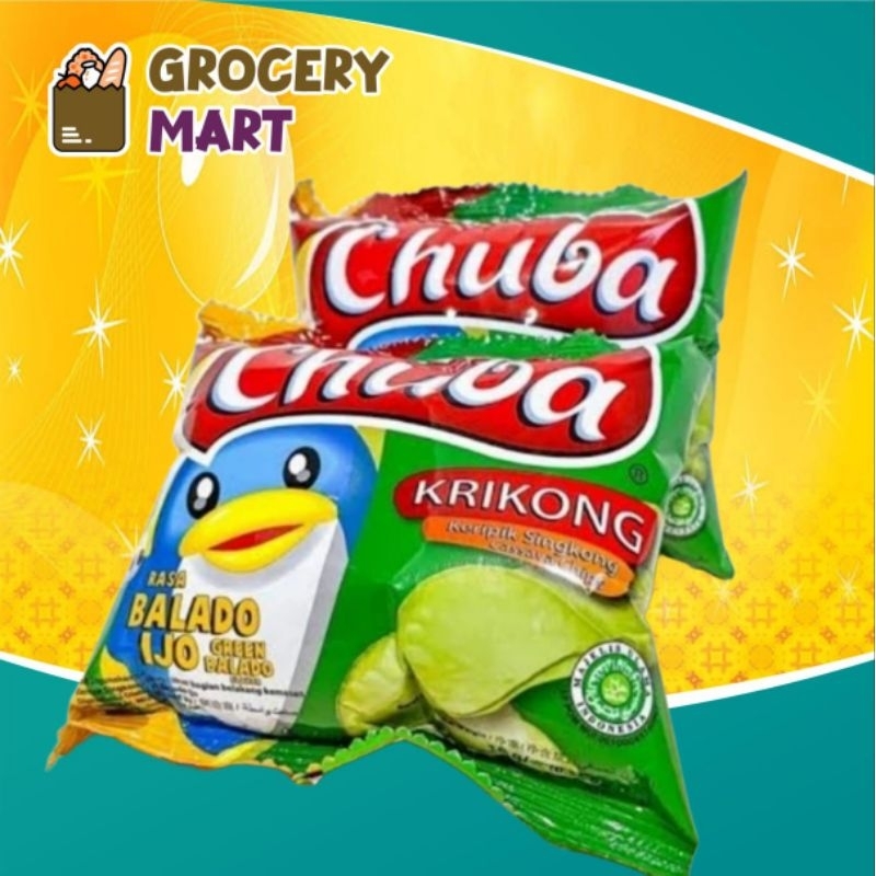 Jual Chiki Chuba Rasa BALADO IJO Isi 10pcs Bungkus Hijau / Snack Chiki ...