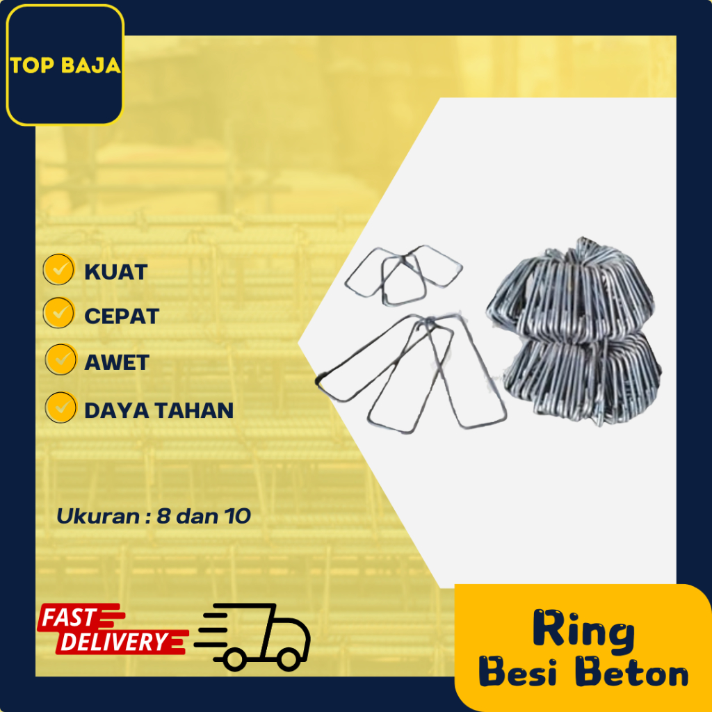 Jual Ring Cincin Besi Behel Beton FULL ukuran 10x10, 10x12, 10x15 ...