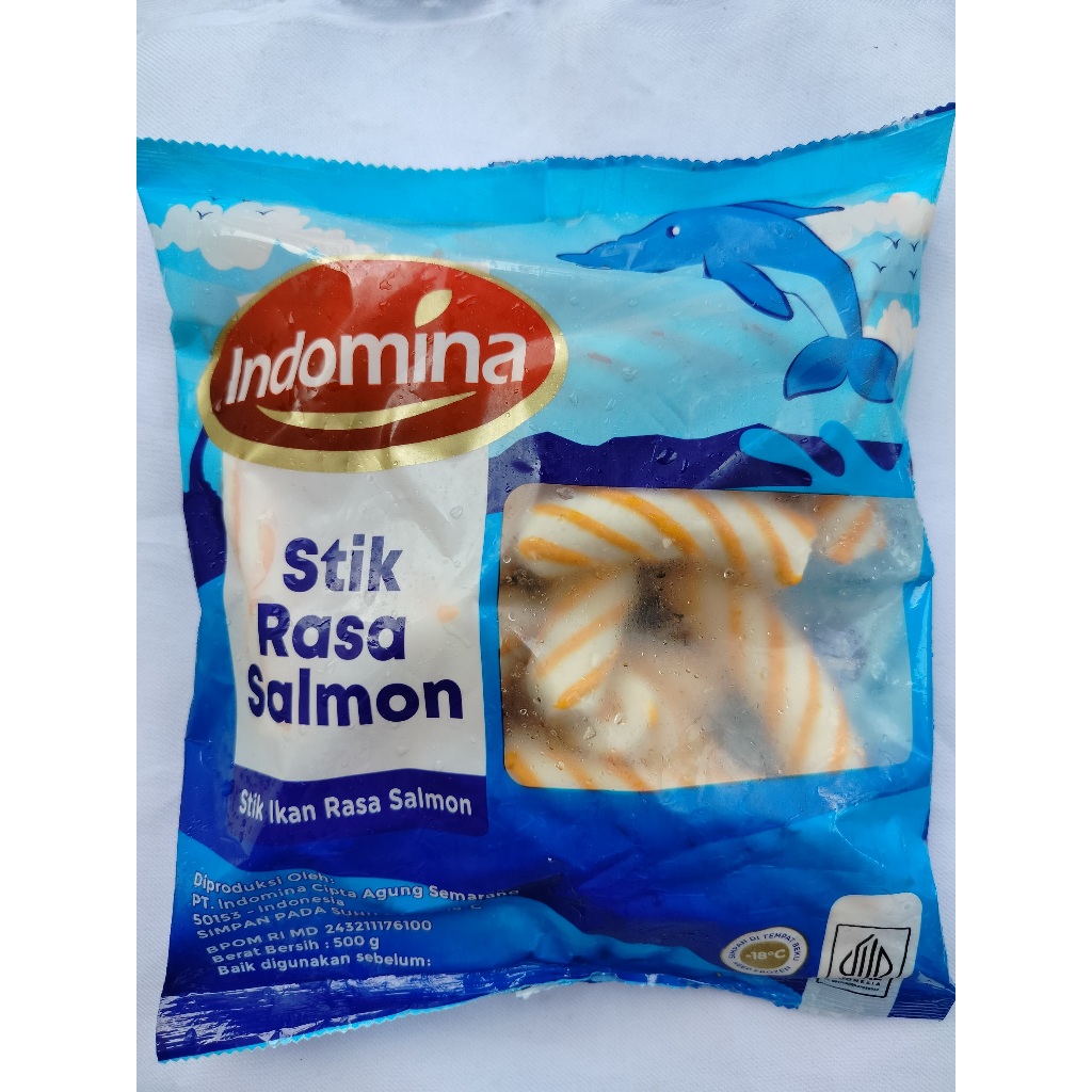 Jual INDOMINA Stik Salmon Stick 500 gram isi sekitar 25 Pcs | Shopee ...