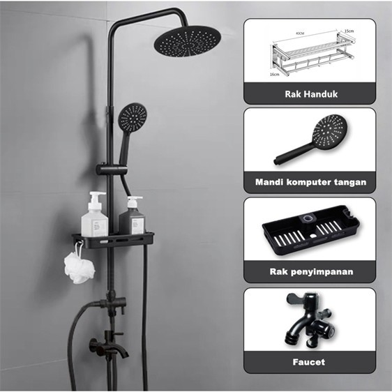 Jual SUS304 Shower Set Paket Lengkap Shower Kotak/Stainless Shower dan ...