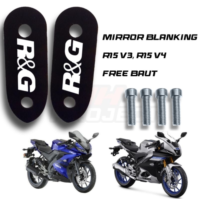 Jual MIRROR BLANKING R&G R15 V3/R15 V4 , COVER TUTUP SPION | Shopee ...