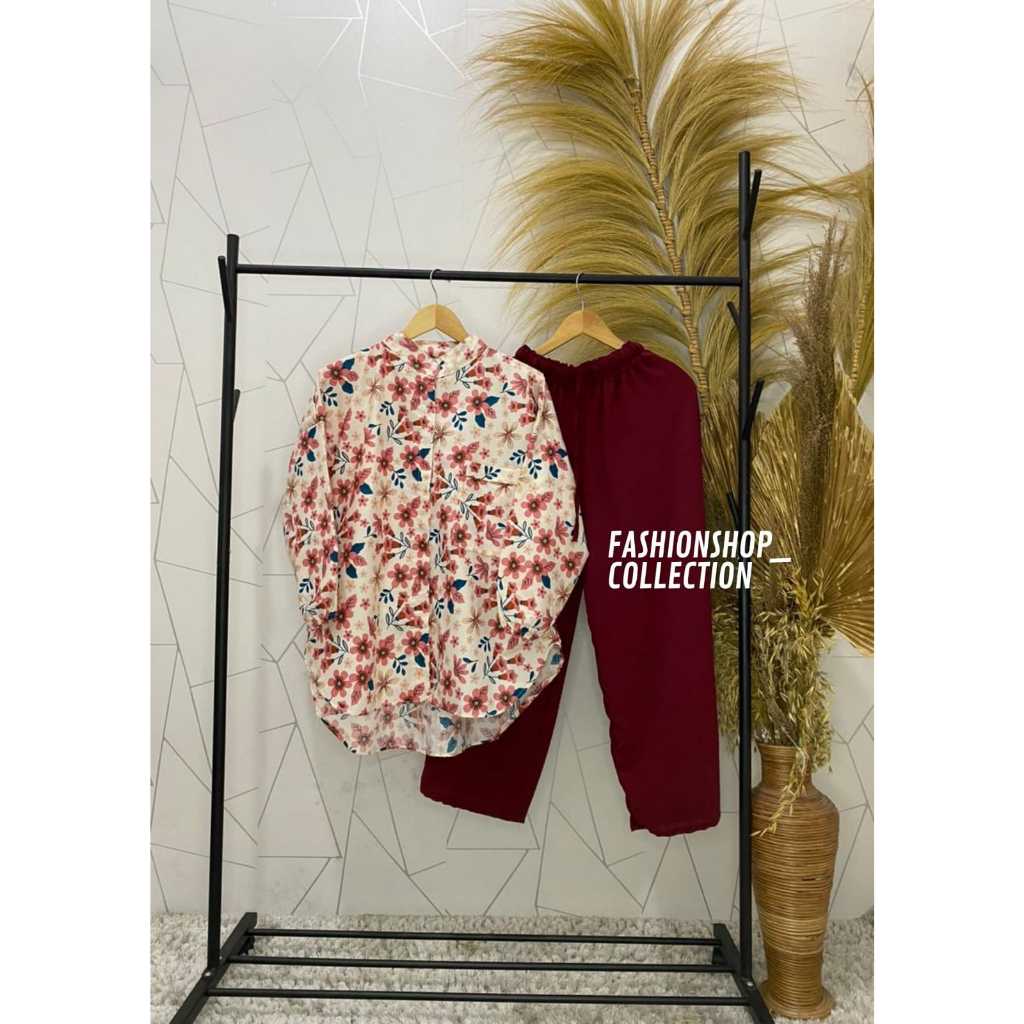 Jual Oneset Flower Motif Bunga Super Jumbo XXL |Oneset wanita Jumbo ...