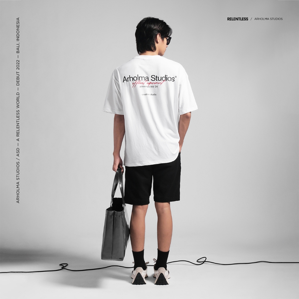 Jual Arholma Studios - Oversized TShirt 'Offbeat' White | Shopee Indonesia