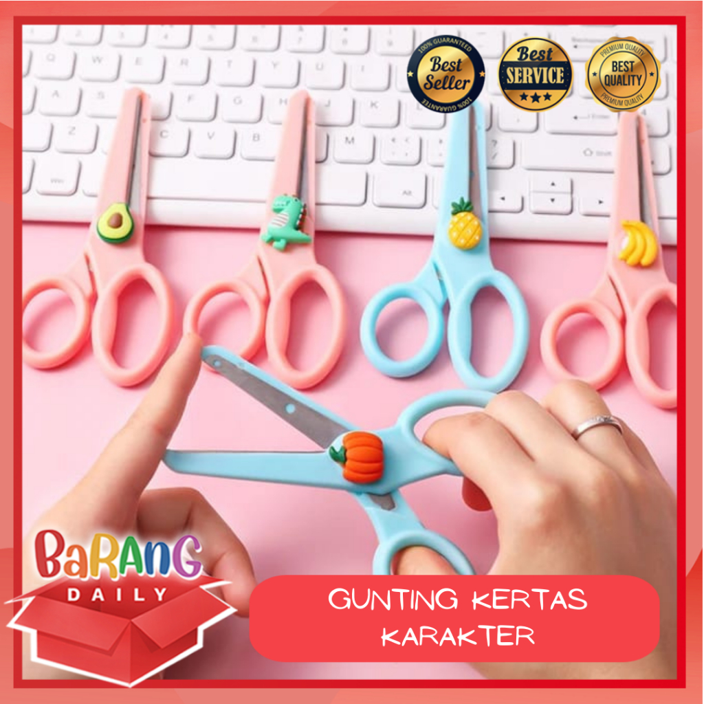 Jual GUNTING KERTAS KARAKTER / GUNTING SEKOLAH UJUNG TUMPUL AMAN UNTUK ...