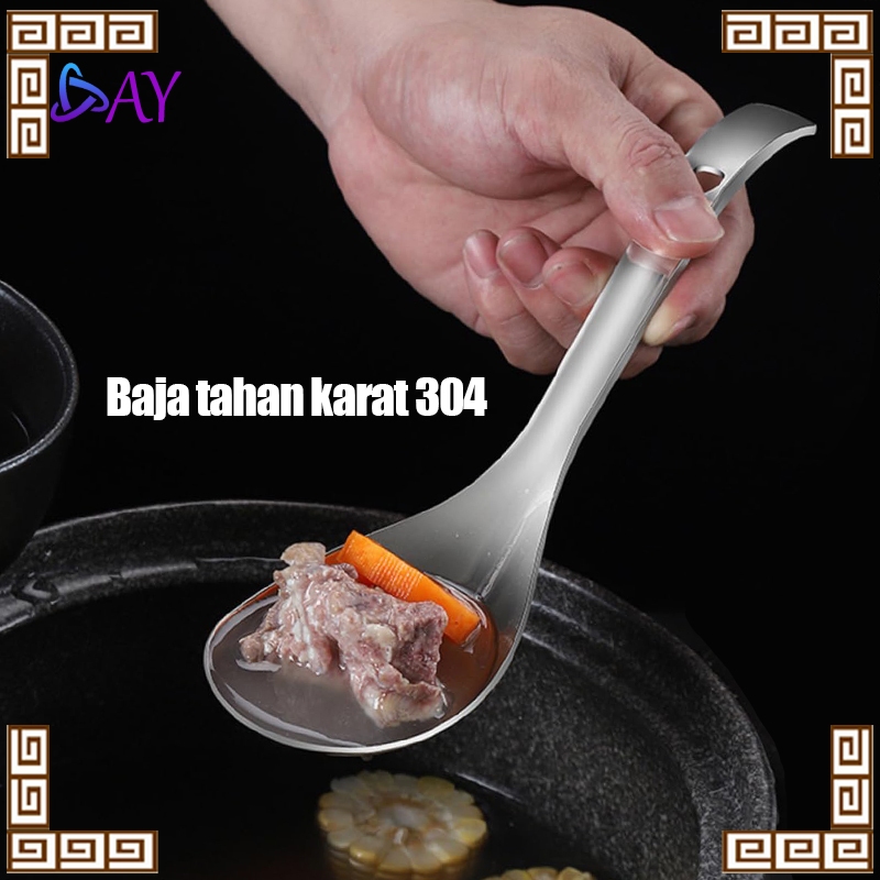 Jual Besar Ladle Round Spoon Soup/Sendok Bulat Sayur /Stainless Sendok ...