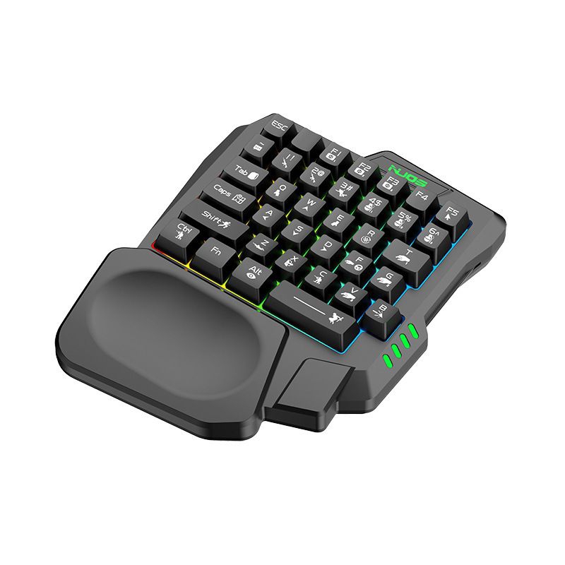 Jual One Handed Keyboard Gaming RGB Color Wired | Shopee Indonesia
