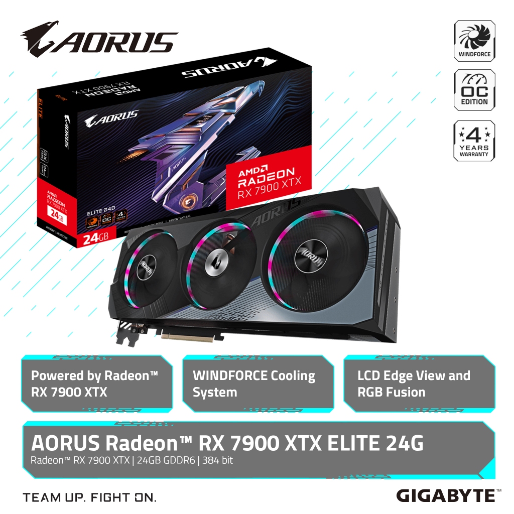 Jual Gigabyte AORUS Radeon RX 7900 XTX ELITE 24G | Shopee Indonesia
