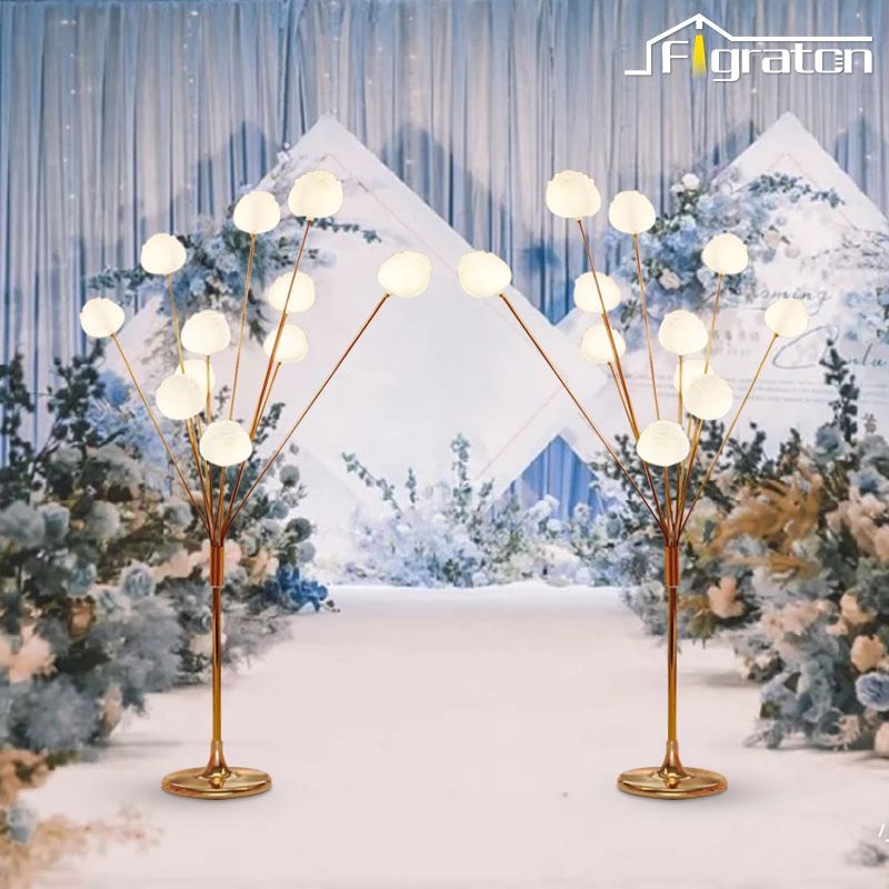 Jual Standing Lamp Pernikahan Dekorasi ( 2 Pcs Cabang 11) Lampu Bunga ...