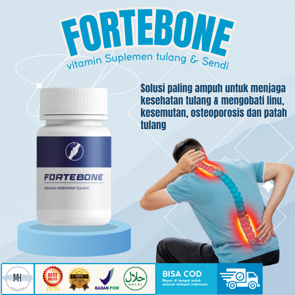 Jual FORTEBONE Vitamin Tulang dan Sendi Suplemen Kesehatan Tulang Obat ...