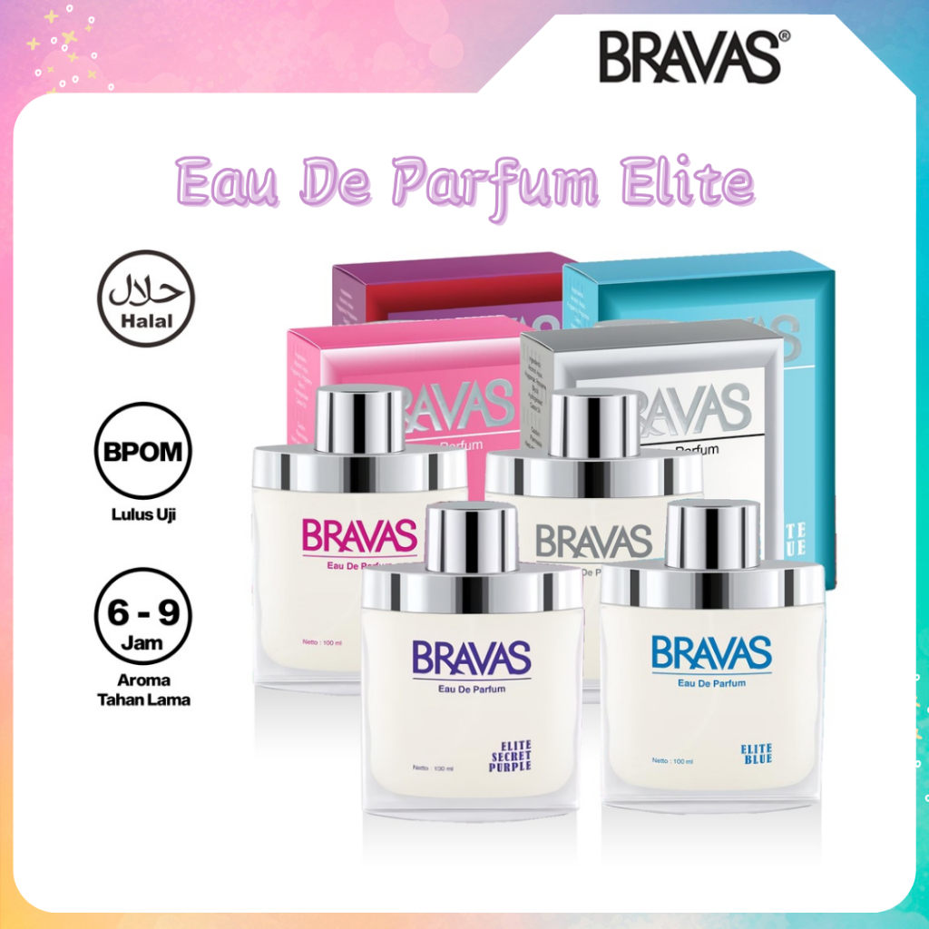 Jual Bravas Eau De Parfum Elite 100ml/Women Parfume/Parfum Wanita/Man ...