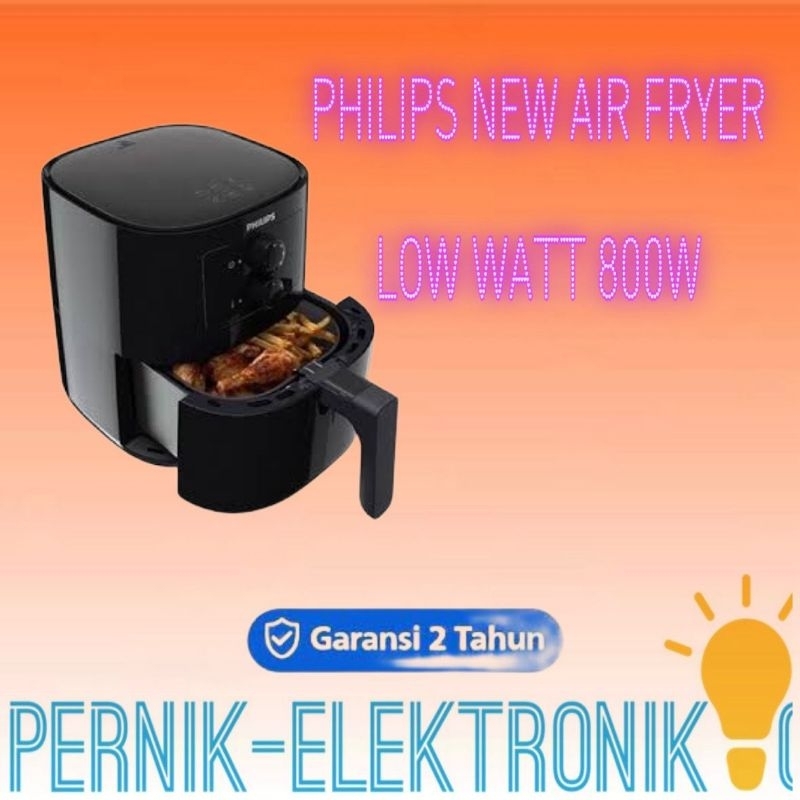 Jual PHILIPS HD9200/91 New Air Fryer 800 Watt - Hitam | Shopee Indonesia