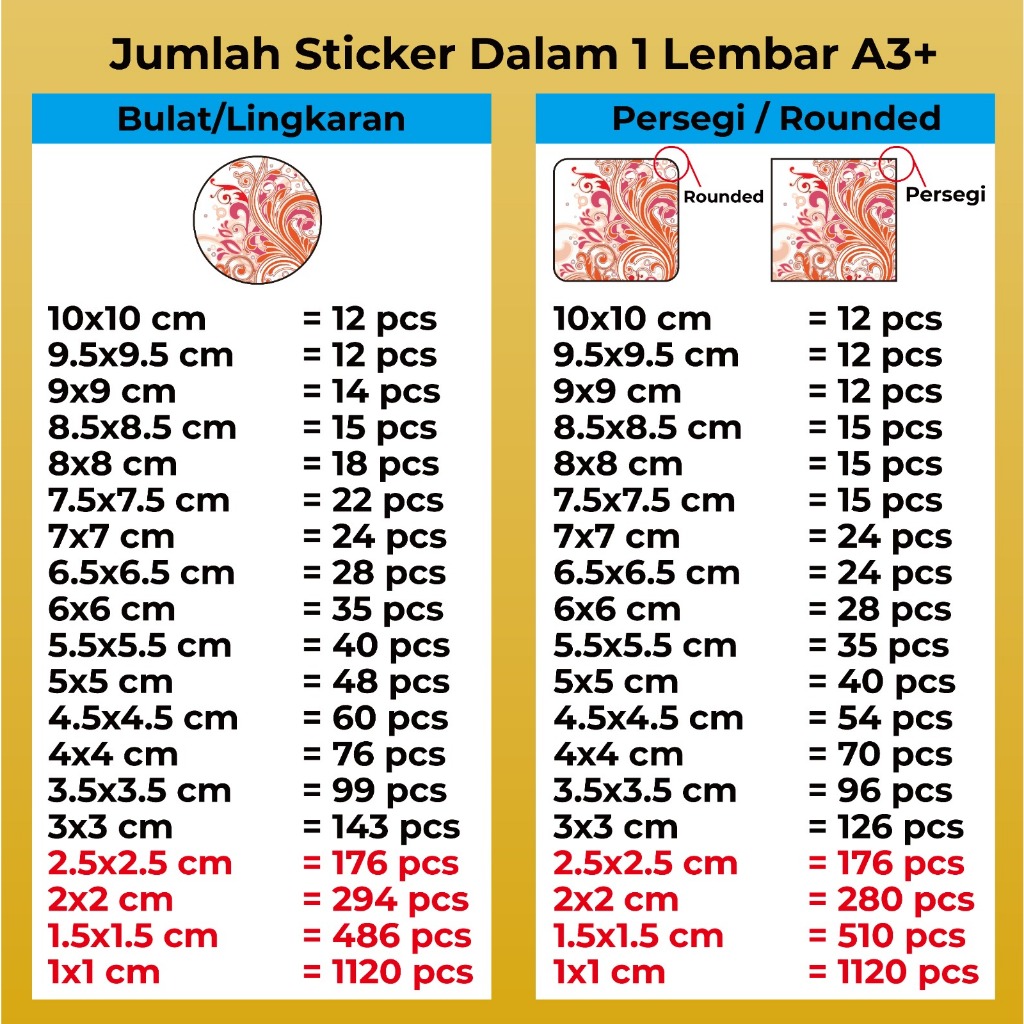 Jual Cetak Sticker A3+ Chromo / Bontak / Vinyl - Cetak Stiker Label ...