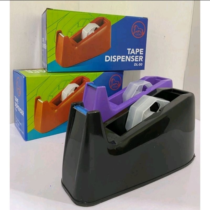 Jual Tempat Solatip / Tape Dispenser Isolasi Lion DL 50 | Shopee Indonesia