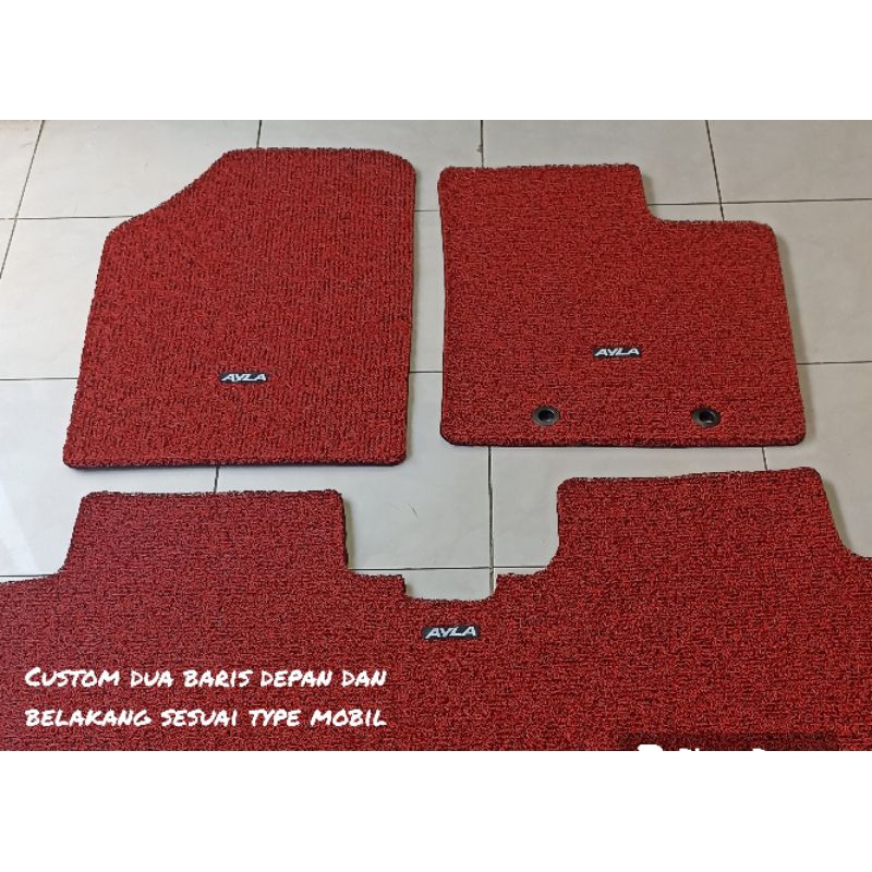 Jual karpet mobil mie dua baris custom sesuai type mobil | Shopee Indonesia