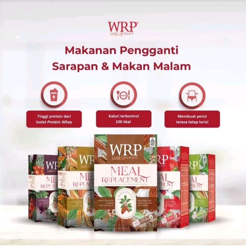 Jual WRP Meal Replacement Lose Weight isi 6 Sachet Susu Pengganti Makan ...