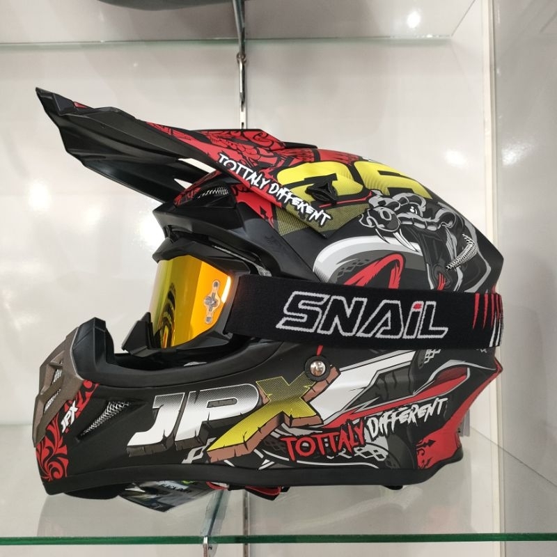 Jual HELM CROSS JPX X16 + GOGGLE [Ongkir Murah 2kg] | Shopee Indonesia